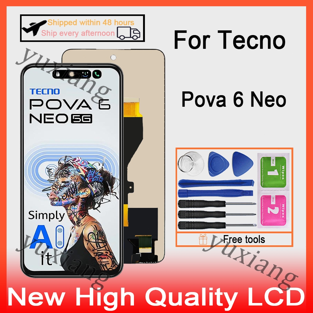 OEM For Tecno Pova 6 Neo 4G 5G LCD Display Touch Screen Replacement ...