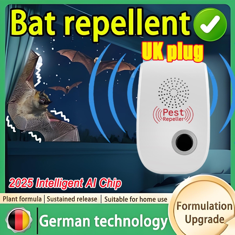 【24 H delivery】Bat-free all year round ultrasonic bat repeller UK plug ...