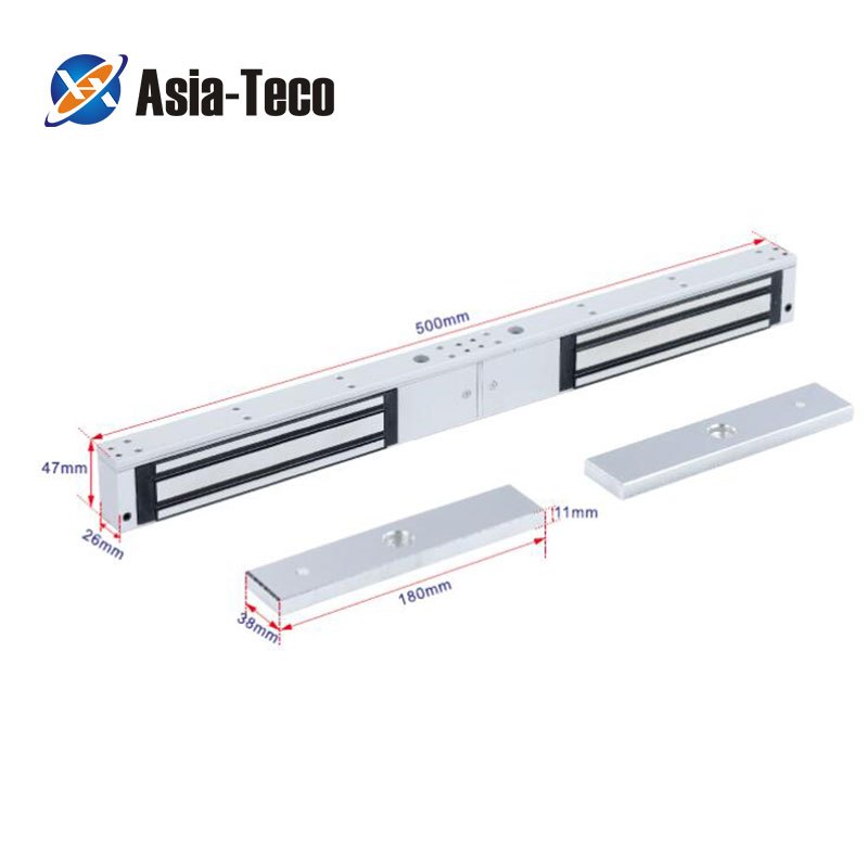 Asia Teco Double Door Magnetic Lock For 180KG/280KG 350lbs/600lbs Magnetic Magnet Lock EM Lock ...