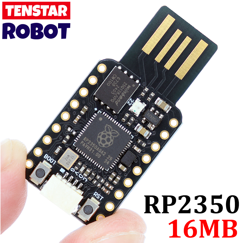 TENSTAR RP2350-USB Mini Development Board 16MB Flash Dual-Core RP2350A Chip 520KB SRAM For ...
