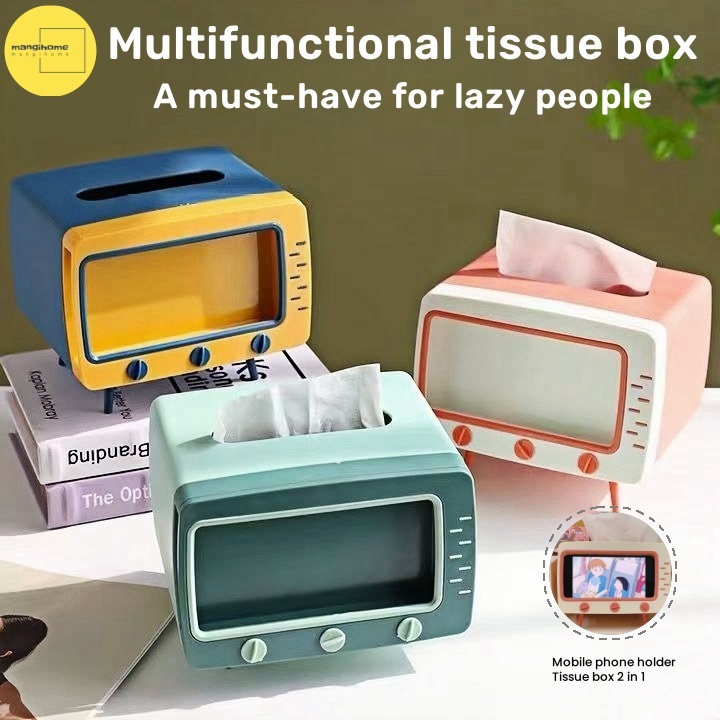 New model Tissue box with phone stand tissue box television mobile ...