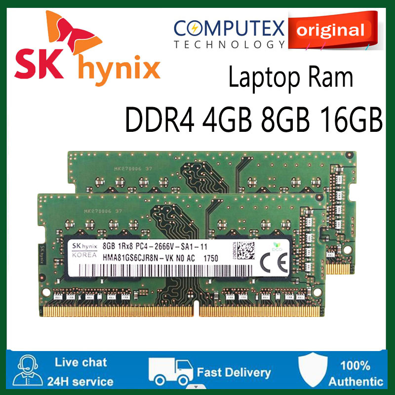 SK Hynix DDR4 Laptop RAM 4GB 8GB 16GB DDR4 2133/2400/2666/3200MHz Laptop Memory Notebook SODIMM ...