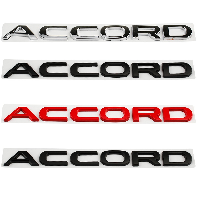 3D Metal ACCORD Letter Logo Car Auto Rear Trunk Emblem Badge Sticker ...