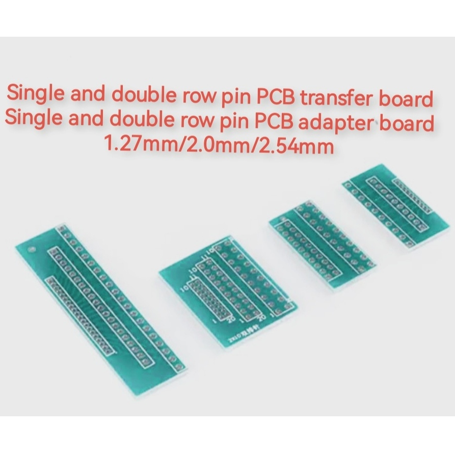 Single Pin Header Double Pin Header PCB Adapter Board 1.27mm/2.0mm/2.54mm Pitch Transfer 1 * 10 ...