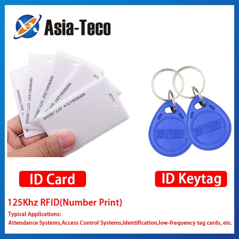 Asia Teco10PCS ID EM Thick Card / Keychain Keytag 125khz for Door ...