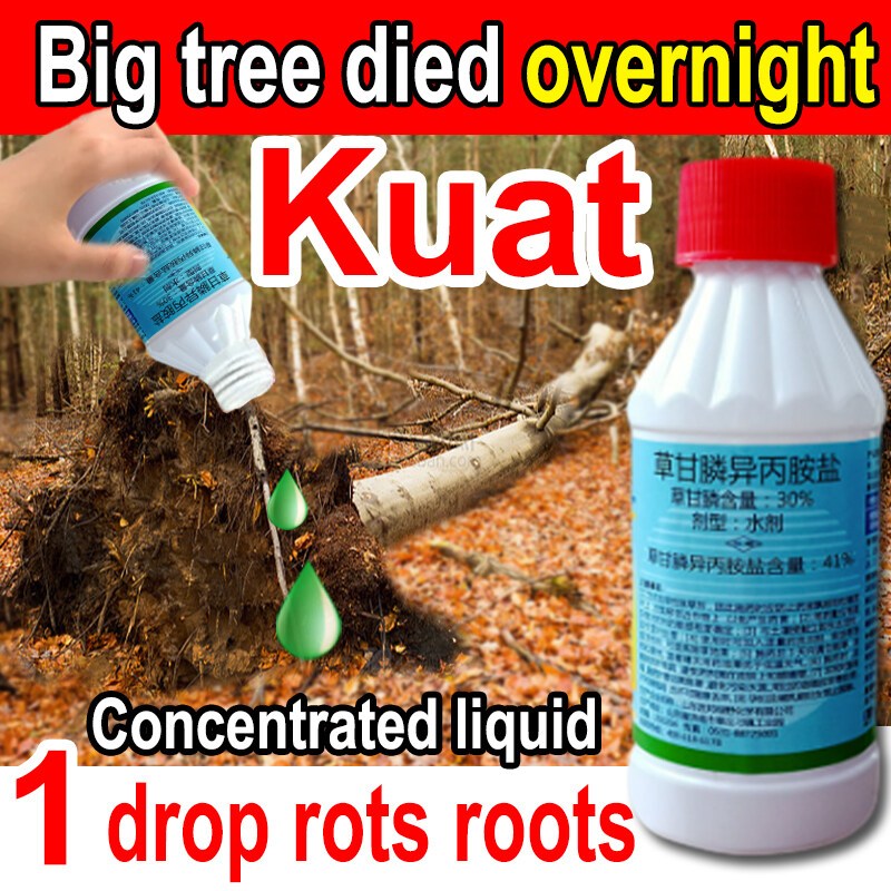 Tree killer Concentrated formula Kill big trees, weeds, bamboo Racun ...