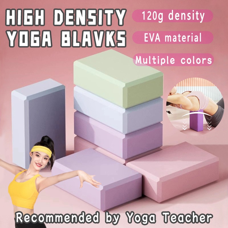 EVA Yoga Block High Density Pilates Fitness Exercise Candy Color Non ...