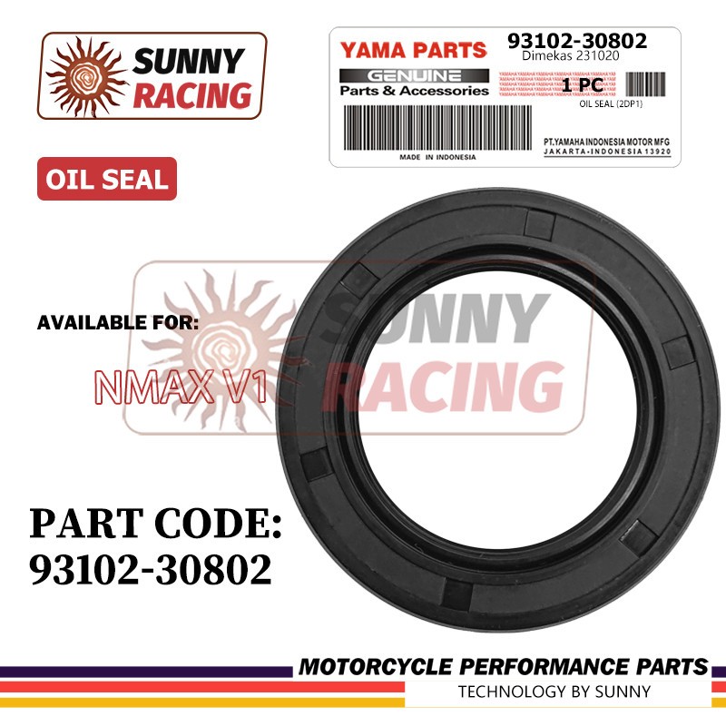 Pulley Oil Seal 93102-30802 (Nmax V1) | Shopee Malaysia
