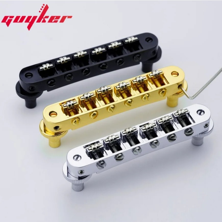 GUYKER Tune-O-Matic Roller Saddle Guitar Bridge Post Hole 4.2mm ...