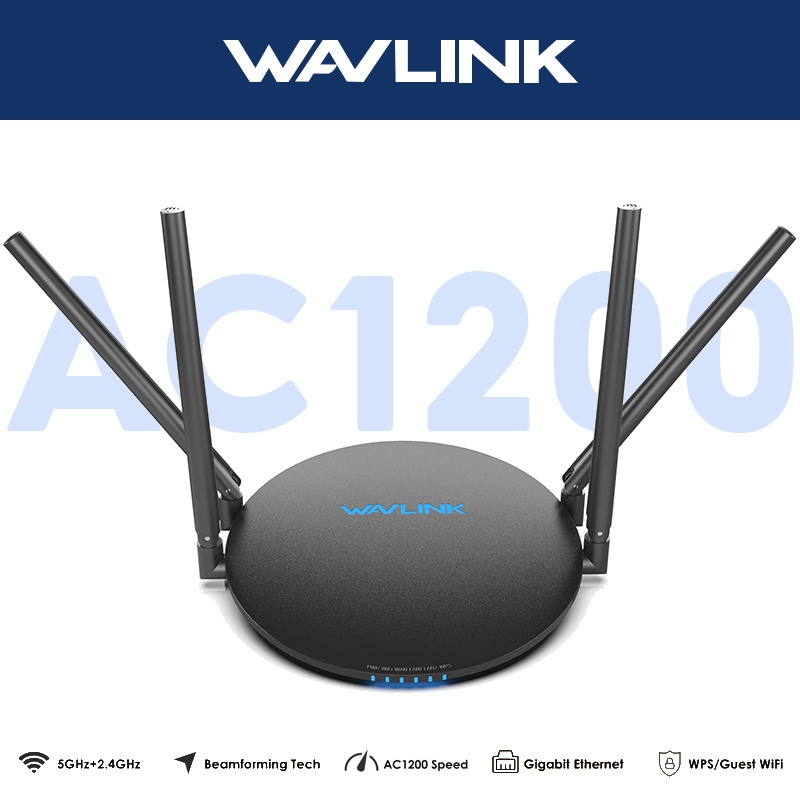 WAVLINK AC1200 Dual Band Wireless Router With 100Mbps WAN/LAN WiFi ...