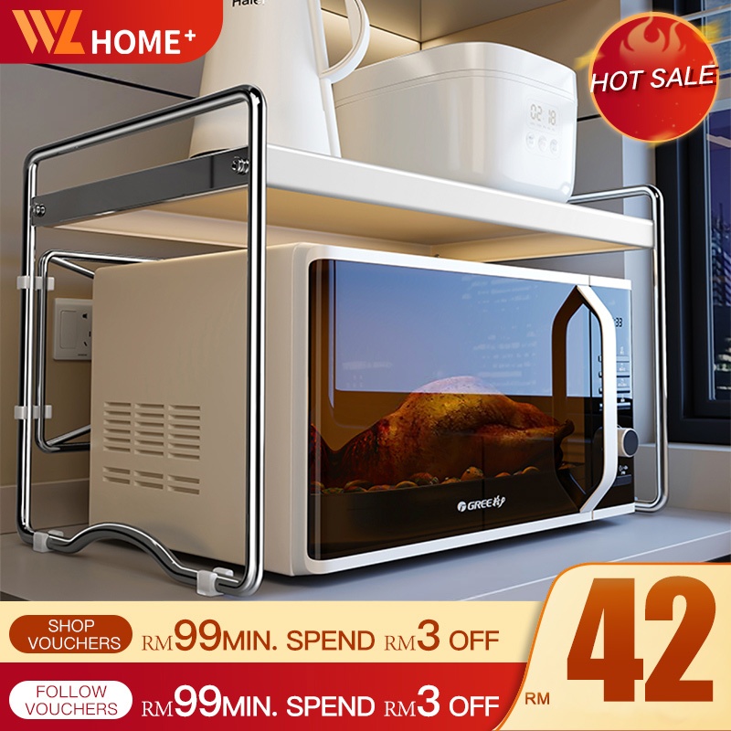 Microwave Rack Kitchen Rack Carbon Steel Oven Rack Rice Cooker Rack ...