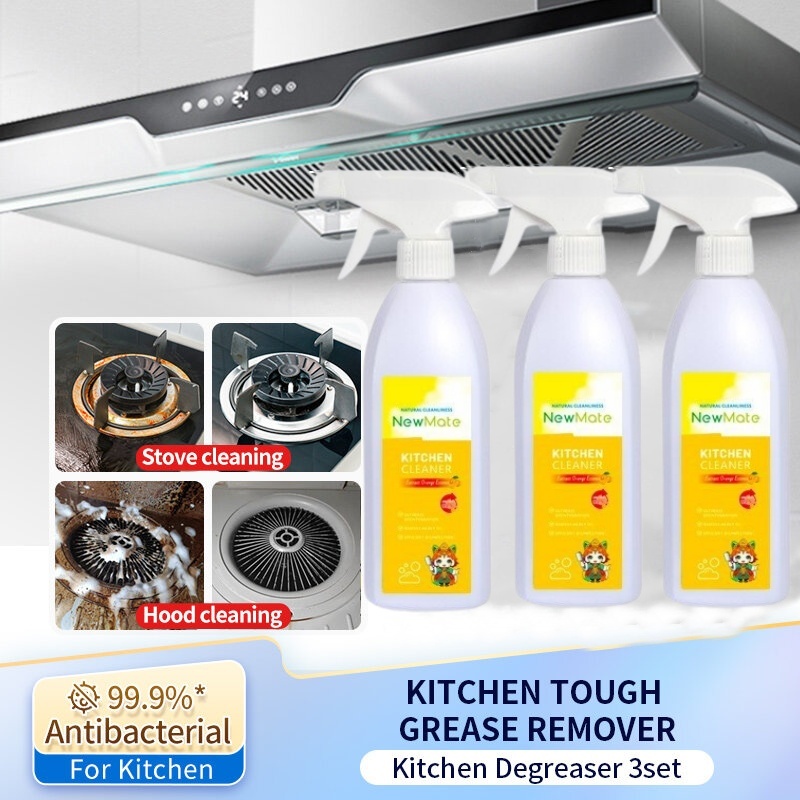 Kitchen Cleaner spray heavy oil Stain Kitchen Degreasing Hood Cleaner ...