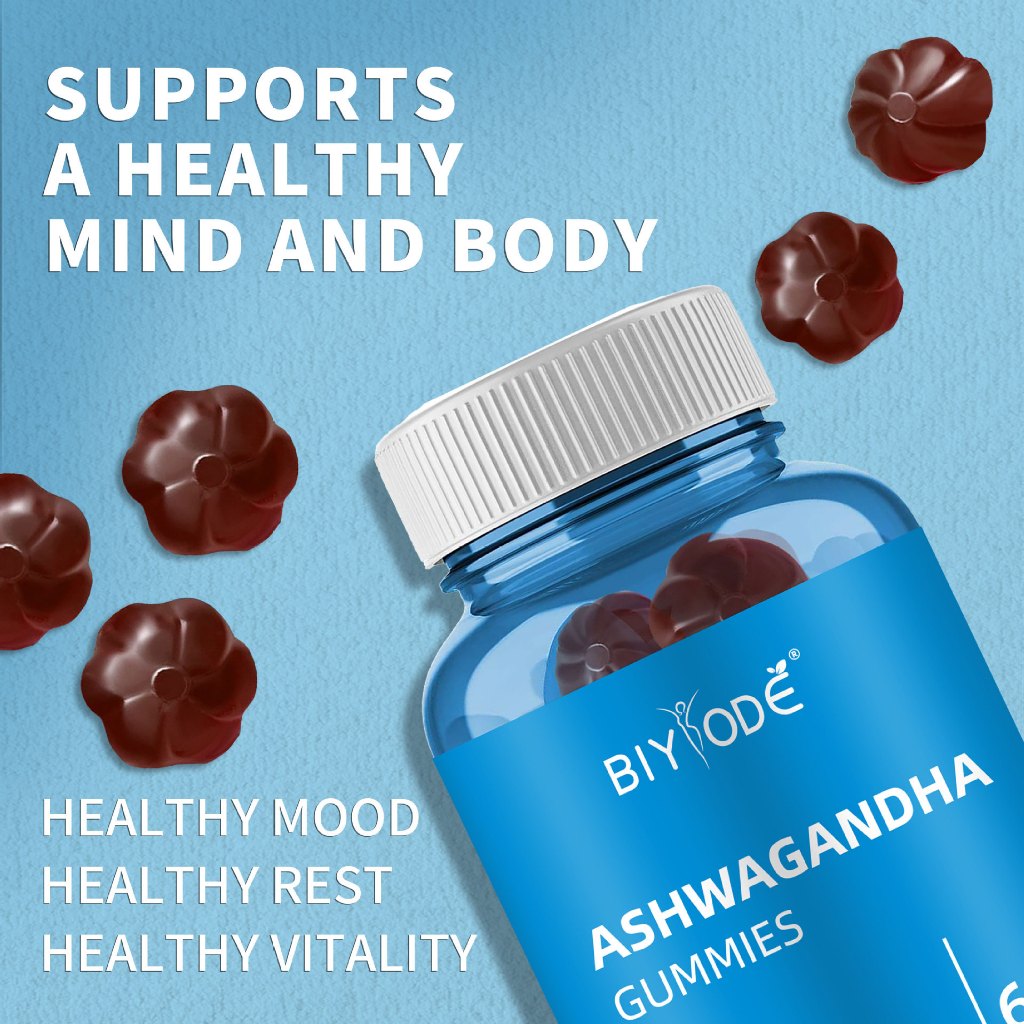 60 Gummies Ashwagandha Sleep Gummies for Deep Relaxation - Fall Asleep ...