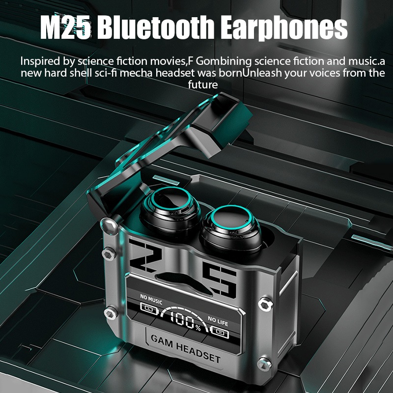 M25 Bluetooth Earphones With Fingerprint Touch, High Sound Quality And ...