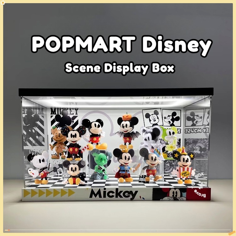 Acrylic Display Box POPMART Disney Anniversary Mickey Curious Boundless ...