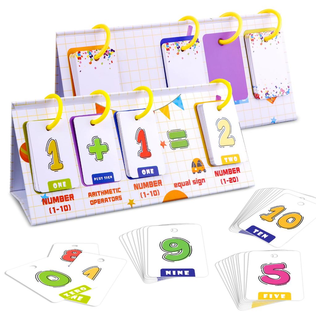 Math Flash Cards for Kids 45pcs Basic Addition and Subtraction Learning ...
