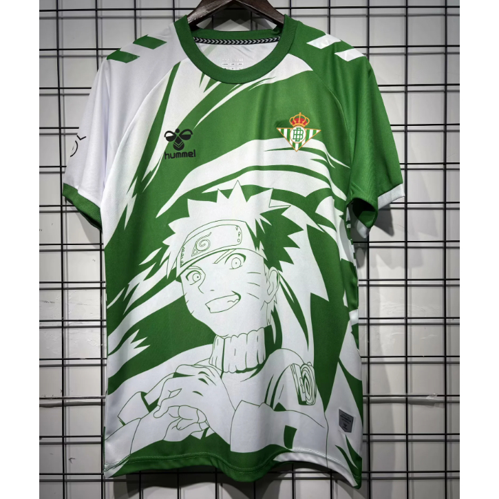 25 26 Betis Naruto Special Edition green away soccer jersey football ...