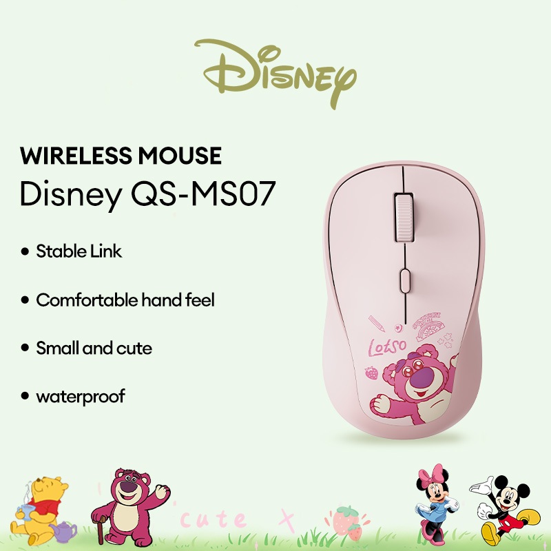 Disney QS-MS07 Wireless Mouse Stable Connection Sweatproof Comfortable ...