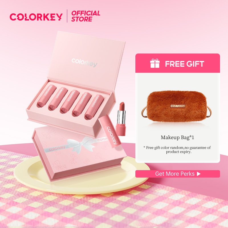 COLORKEY Sweet Charm Mini Lipstick Gift Box 1.5g*5pcs Christmas Gift ...