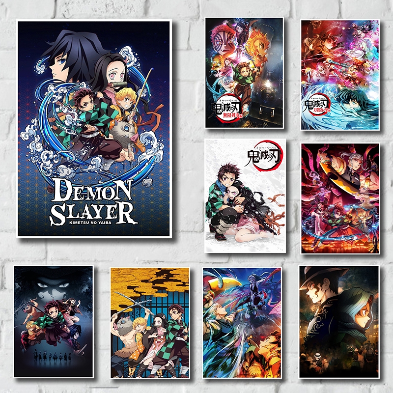 Demon Slayer Requiem! Demon Slayer Retro Kraft Paper Poster | Hashira ...