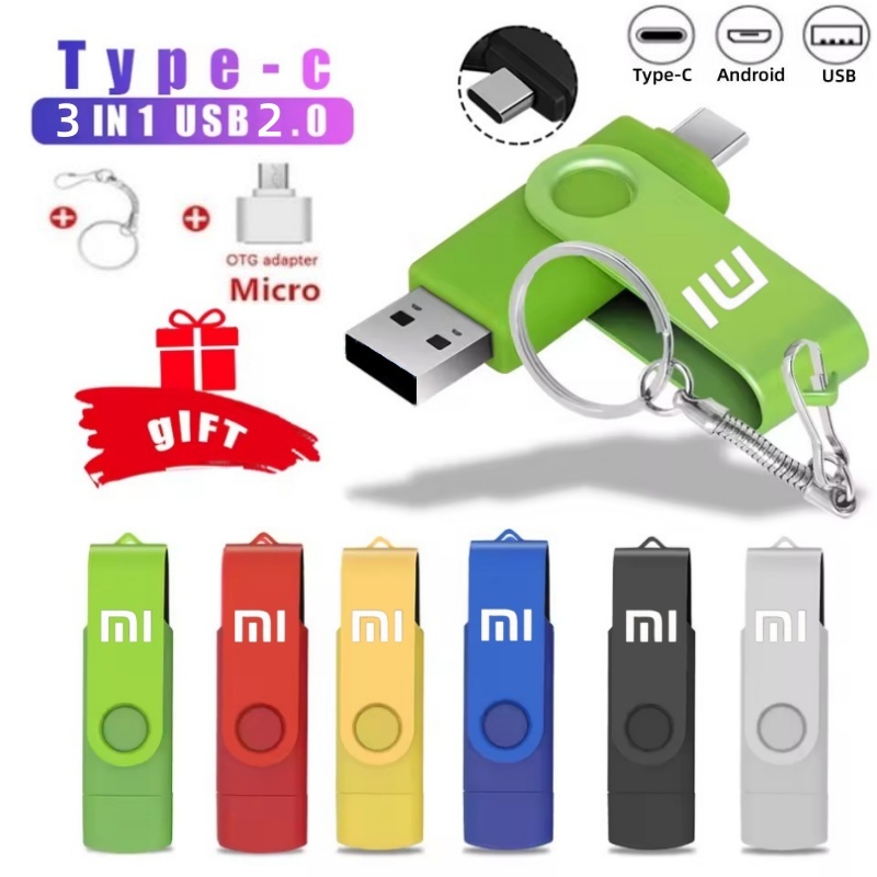 2TB OTG 3-in-1 Storage device USB Micro Type-c Flash Drive 1TB 512GB ...