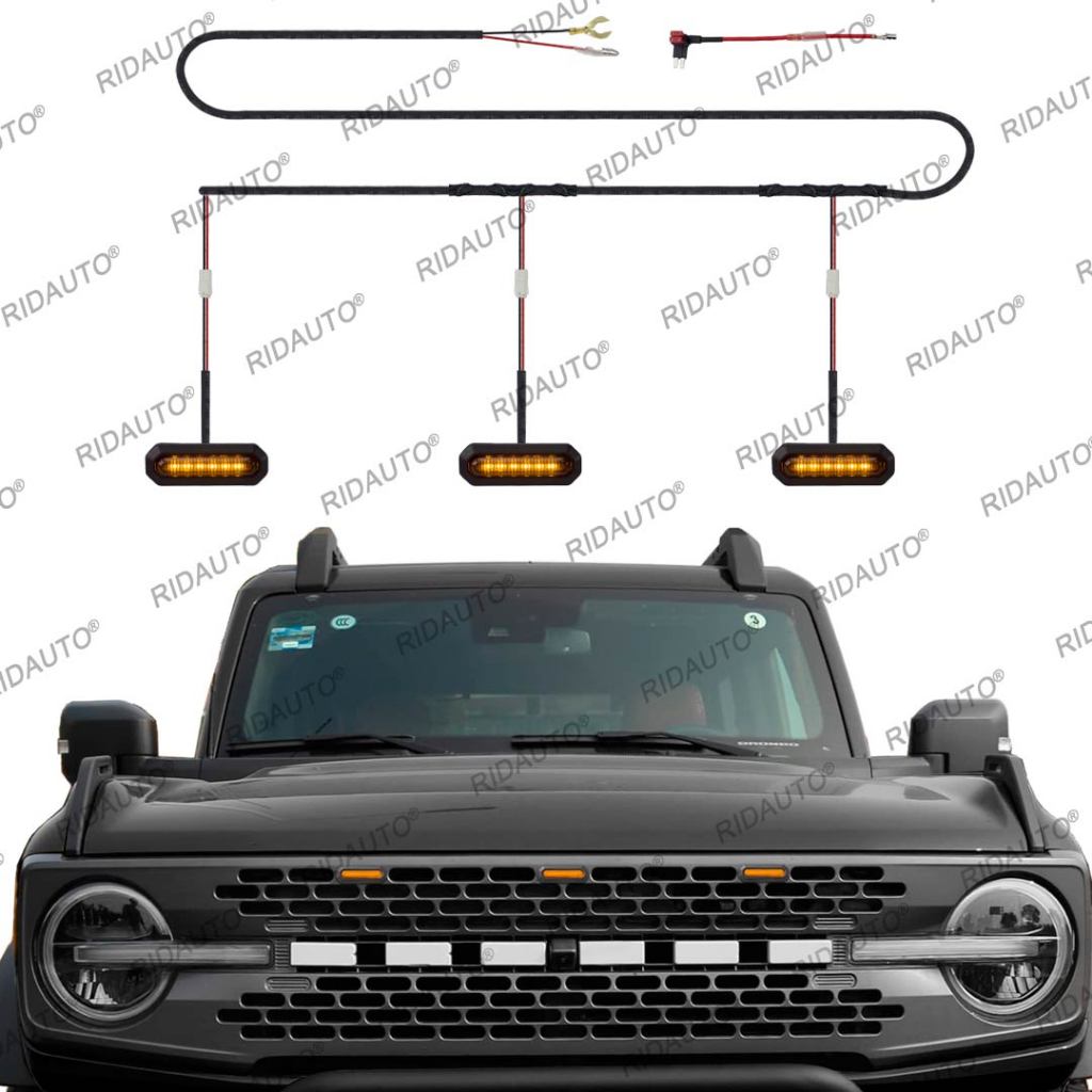 Raptor Front Grill Lights Grille LED For Ford Bronco 2021-2024 2-door ...