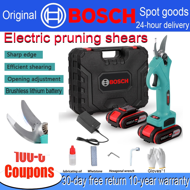 Original Bosch Electric Pruning shear 9980Vf Pruning shears cordless ...
