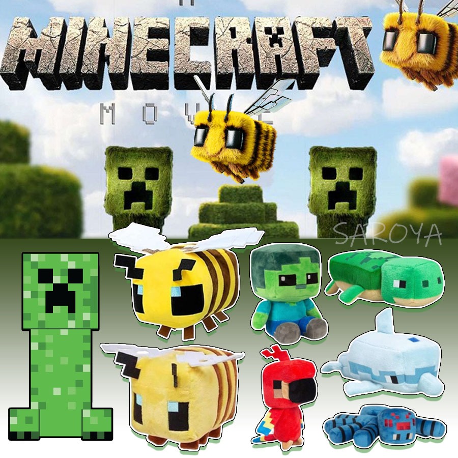 Minecraft Bee Plush Stuffed Toy Minecraft Movie Plush Figure Fan ...