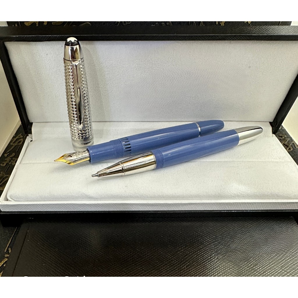Mb Piston Fountain Pen Taipan 146/149 Glacier Blue Signature Pen ...