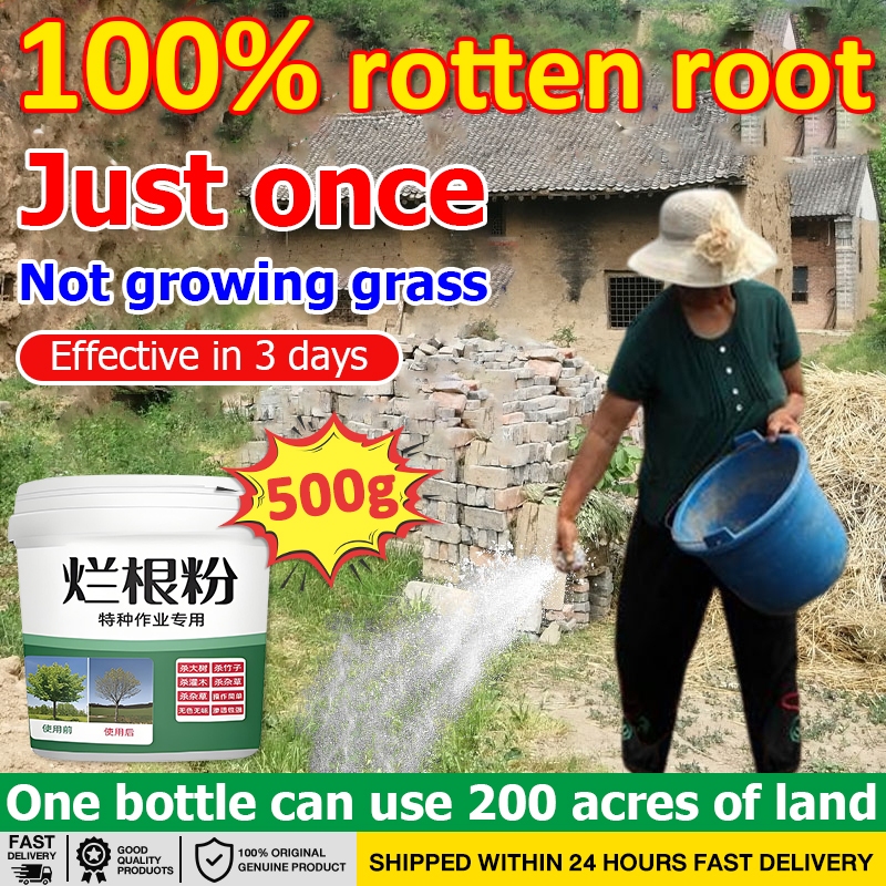 [100% rotten root] racun rumput paling kuat 500g grass killer herbicide ...