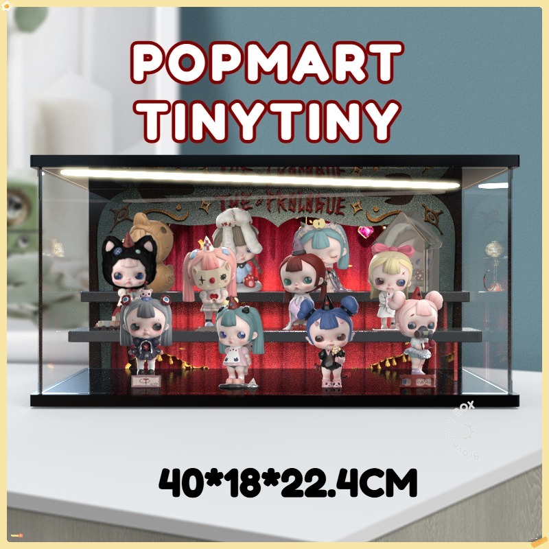 Popmart Display Box Acrylic Display Box Tiny tiny prologue Figure Lighting Acrylic Display Box ...