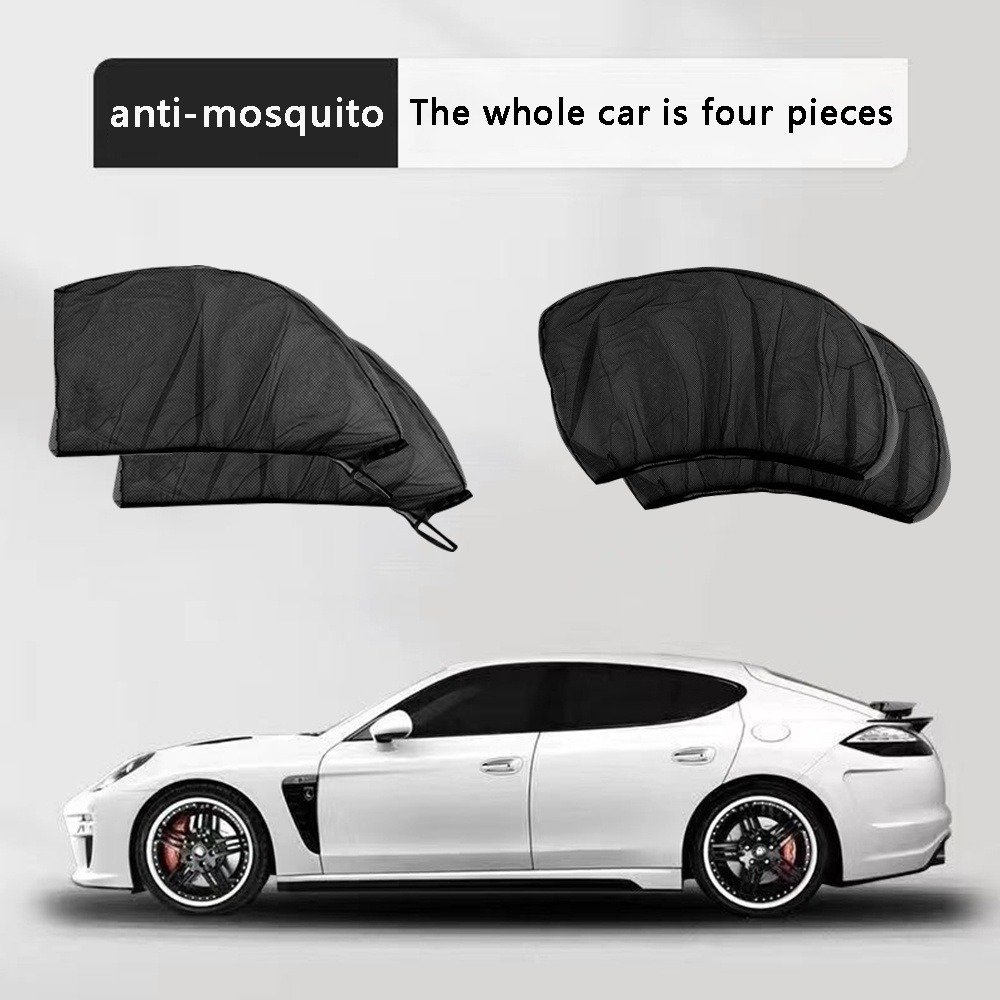 [In Stock] Car Sunshade Summer Car Anti-mosquito Car Window Mesh Screen ...