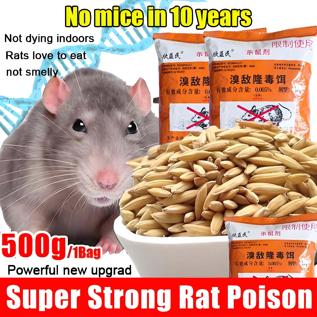 Rats'favorite bait Strong Rat poison killer 500g Eat one pill,Die ...