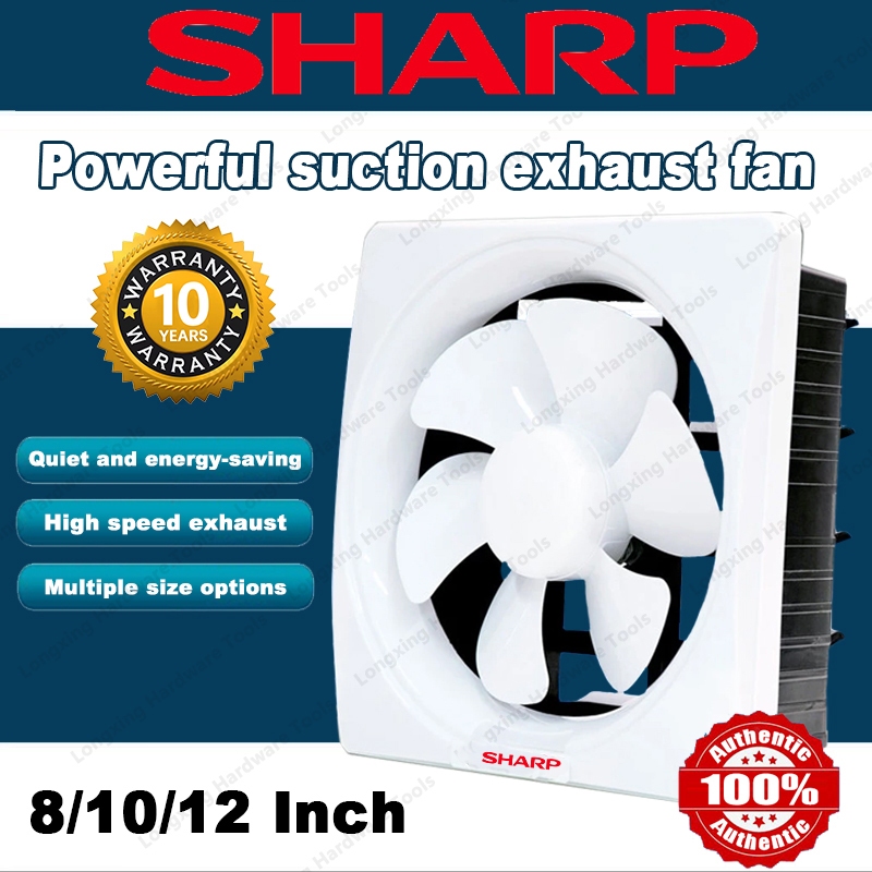 【10-year warranty】SHARP powerful exhaust fan Kipas ekzos dapur bedroom ...