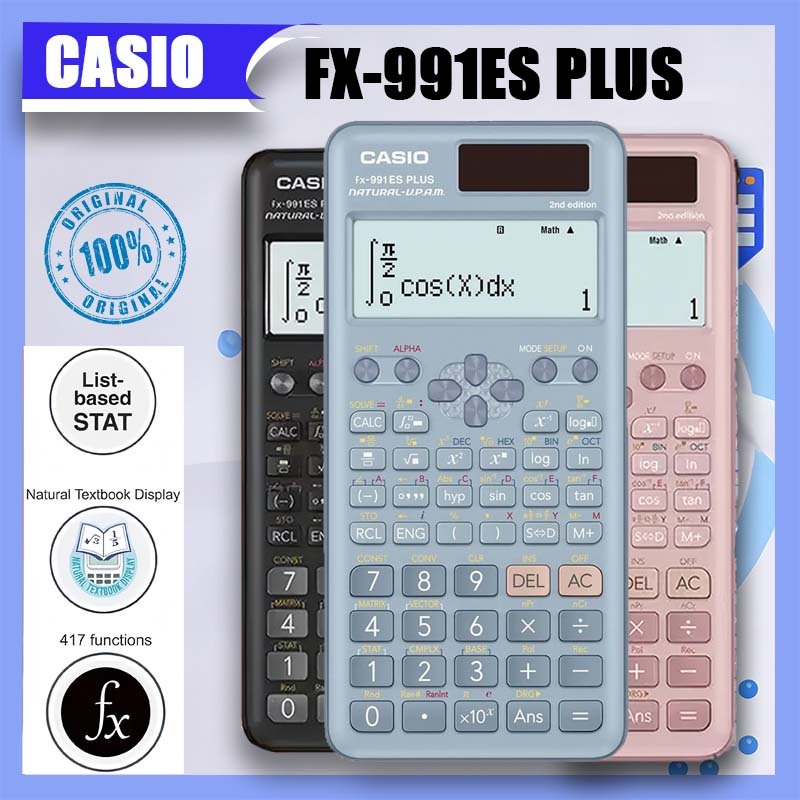 (READY STOCK) CASIO Scientific Calculator FX-991ES PLUS Solar Two-Way ...