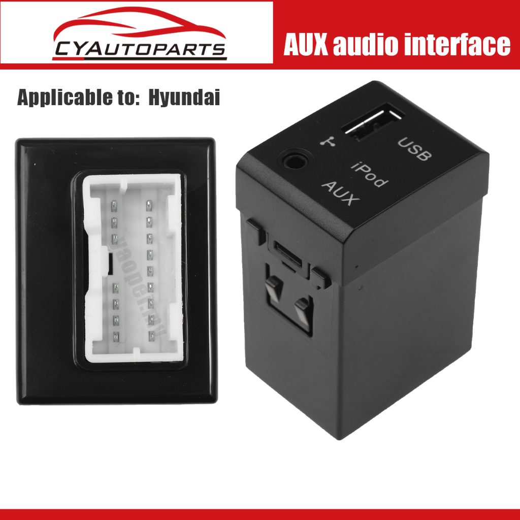 USB AUX IPOD Port Adapter USB-C SD Card Car For HYUNDAI SANTA FE 2007 ...