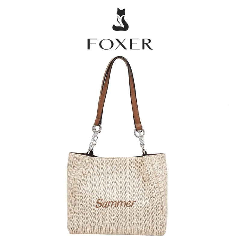 FOXER Ladies Large Capacity Crossbody Knitted Bag | Shopee Malaysia