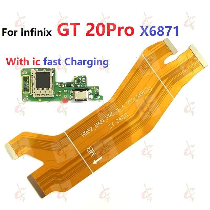 Charging board flex for Infinix GT 20 Pro Main board Mainboard flex ...