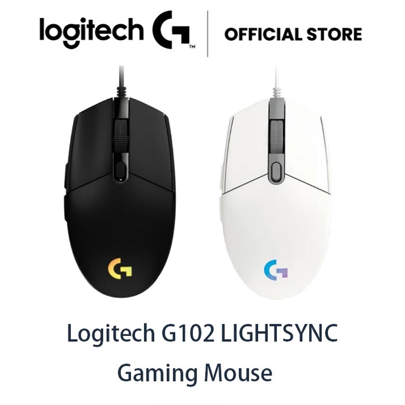 Logitech G102 Light Sync Gaming Mouse with Customizable RGB Lighting, 6 Programmable Buttons, 8k ...