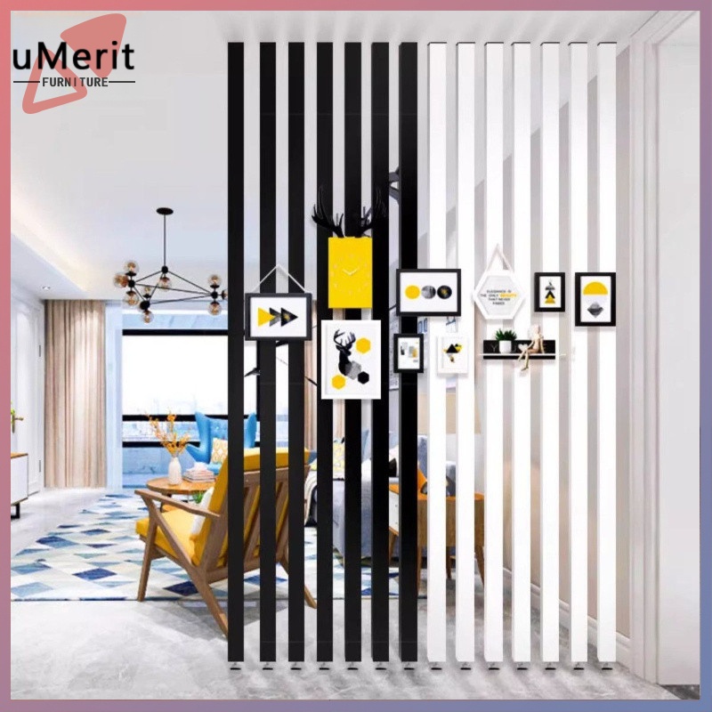 Aluminum alloy square tube partition screen pillar living room iron art ...