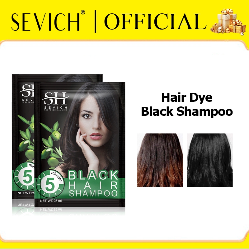 SEVICH 5 Pcs Hair Dye Black Hair Shampoo Hair Color | Shopee Malaysia