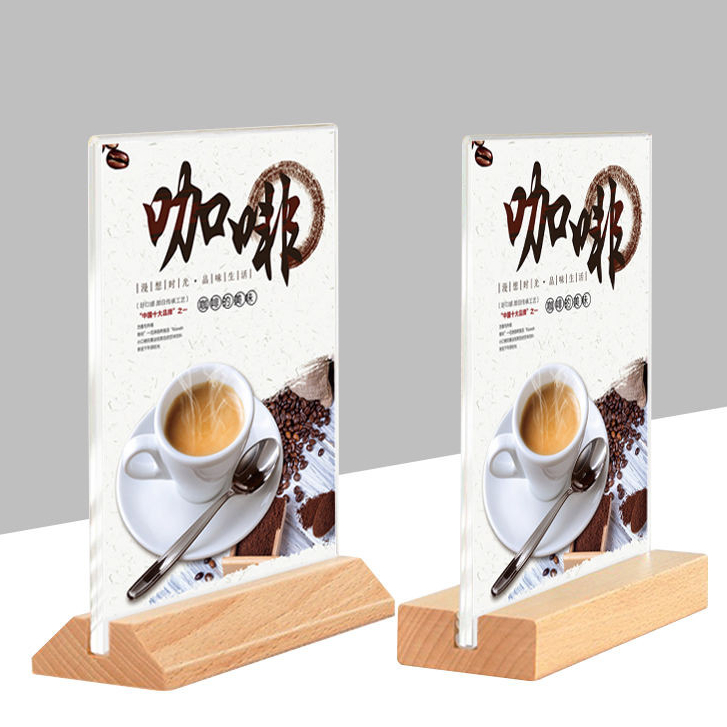 Acrylic Catering Advertising Display Card Restaurant Table Card Table ...