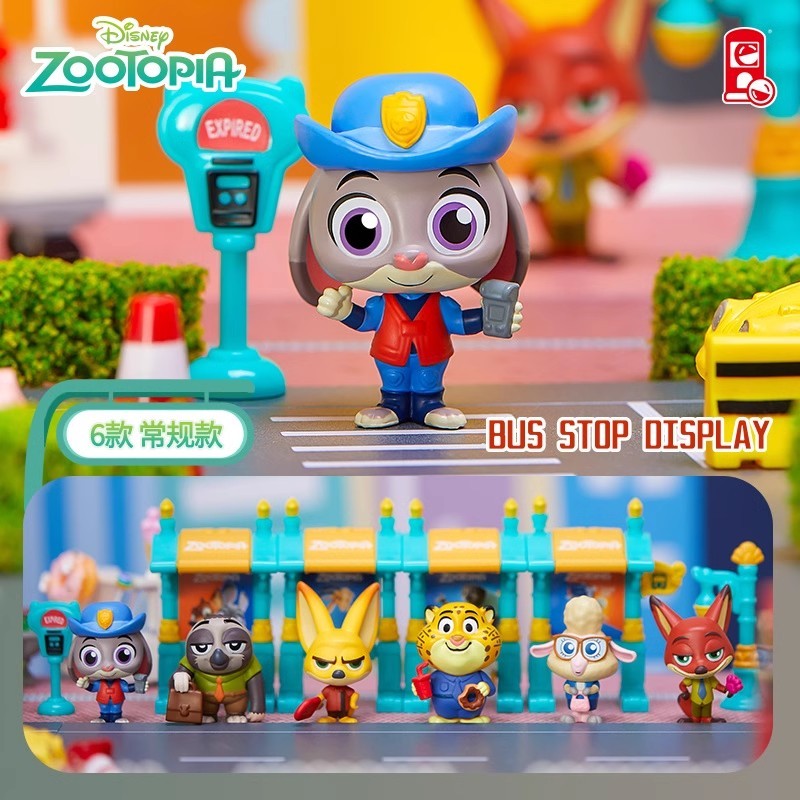 Disney Zootopia Bus Stop Display Series Blind Box Doll Cute Figure Toy ...