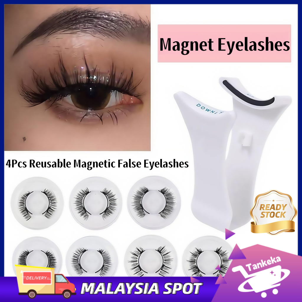 COD Local Delivery Magnetic Eyelashes 4pcs (1 Pair) with Lash Clip ...