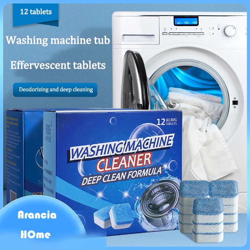 *READY STOCK*12pcs Washing Machine Tank Effervescent Tablets Household ...