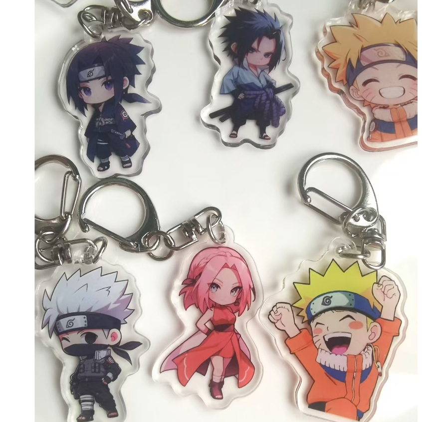 Naruto Keychain Sasuke/itachi/Kakashi Double Sided Acrylic Key Chain ...