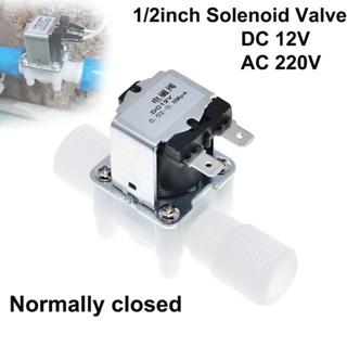 1/2" Normally Closed Solenoid Valve Magnetic DC12V AC 220V Water Inlet Flow Switch Washing ...