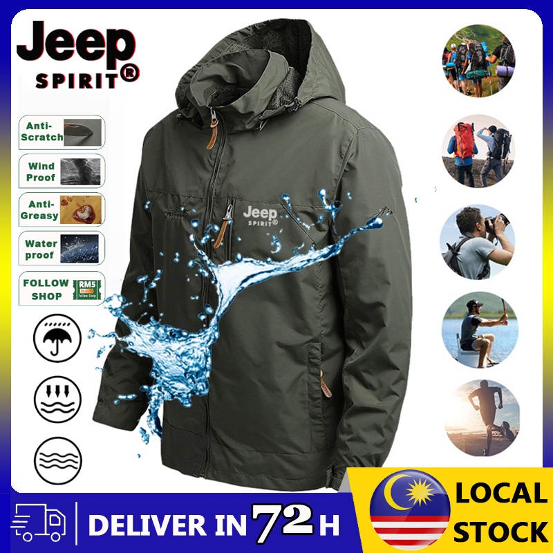 Jeep Spirit Men's Jackets Waterproof Windproof Motorcycle Jacket ...
