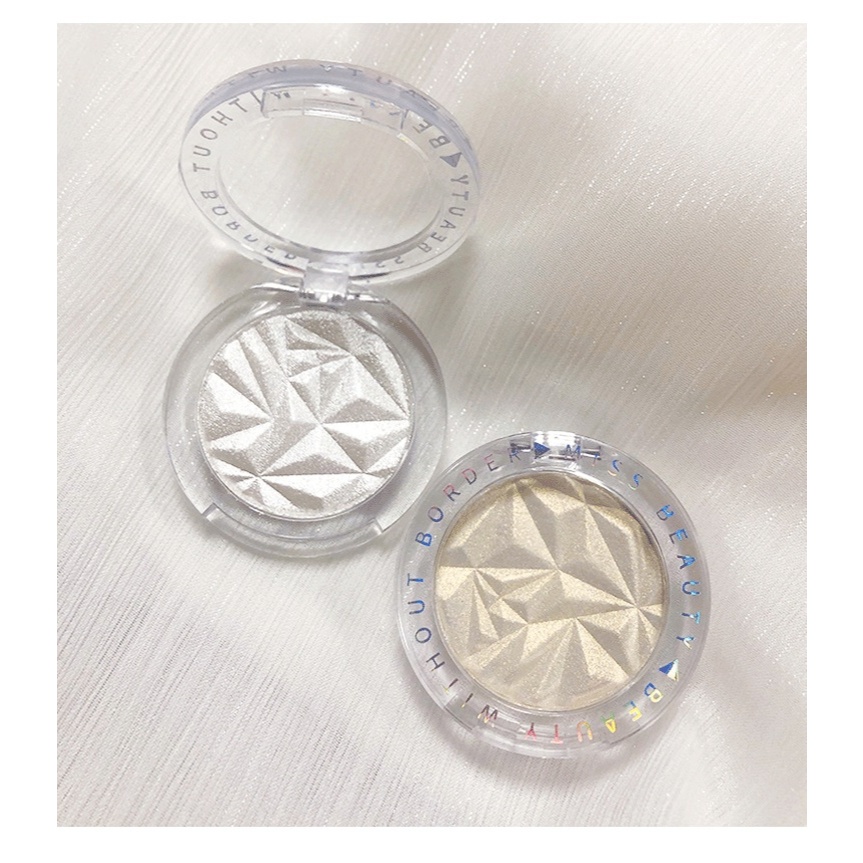Pearl White Silver Face Highlighter Makeup, White Shimmer Glitter ...