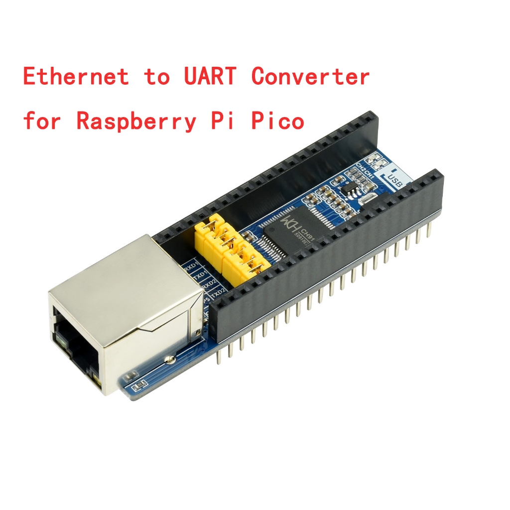Ethernet to UART Converter Module HAT for RasPi RPI Raspberry Pi PICO 2 ...